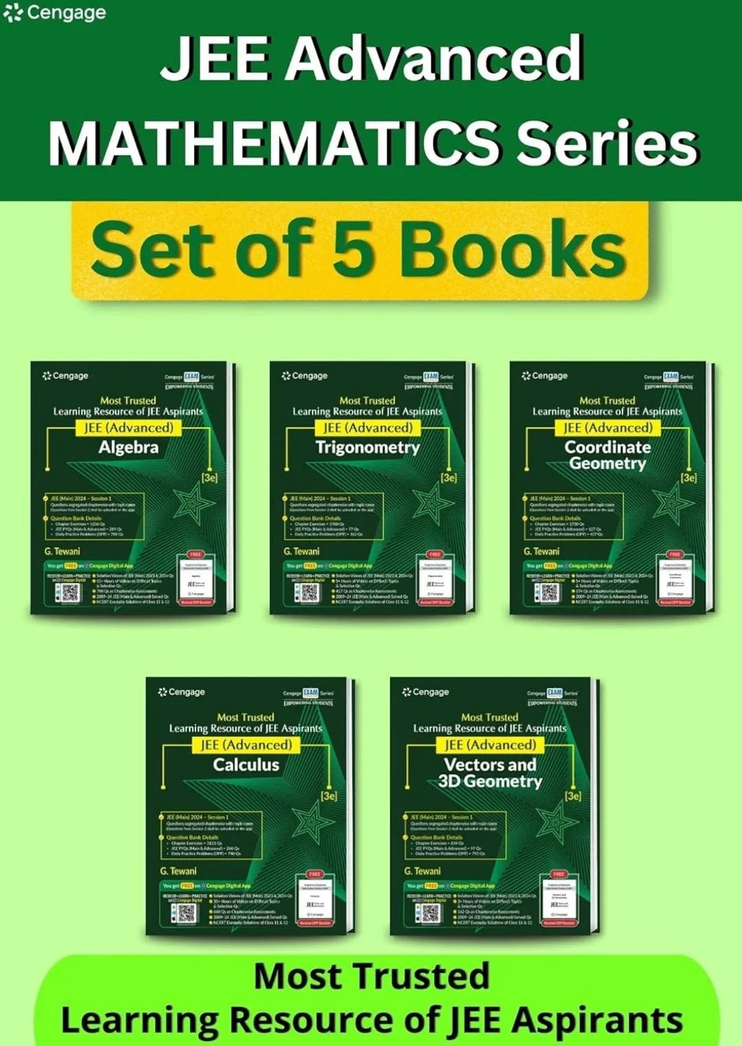 Mathematics Combo for JEE Advanced - Set of 5 Books with Free Online ...