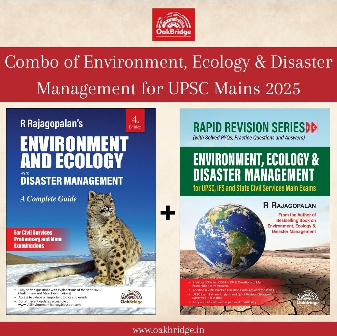 Combo of Environment, Ecology & Disaster Management for UPSC Mains 2025 ...